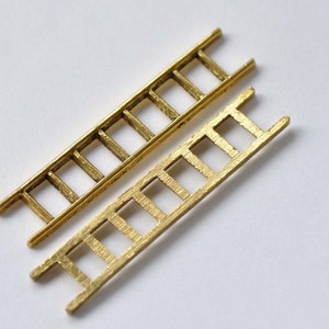 10 Pcs of Antique Gold Ladder Pendant Charms 10x51mm A8606 - Etsy