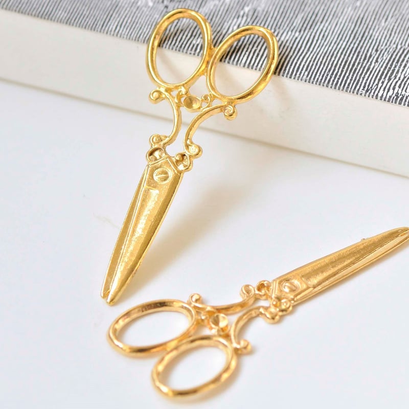 Gold Scissors - Etsy