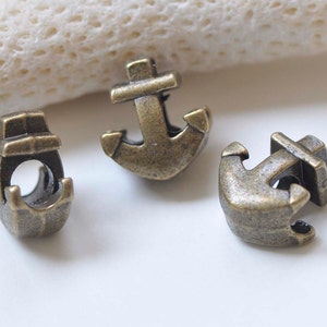 30 Pcs Antique Bronze Anchor Spacer Beads 12x13mm A3542 - Etsy