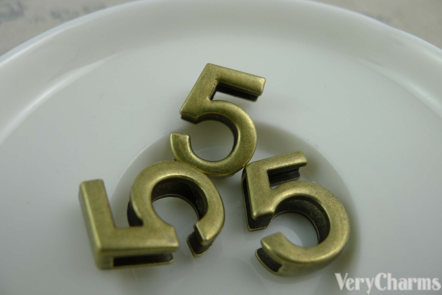 10 Pcs of Antique Bronze Arabic Figure Number 5 Five Bracelet - Etsy