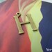 10 Pcs of Antique Bronze Brass Alphabet Letter H Charms 10x15mm A2413 ...