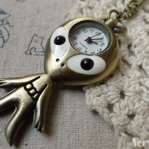 1 PC Antique Bronze Alien Pocket Watch 55mm A6193 - Etsy