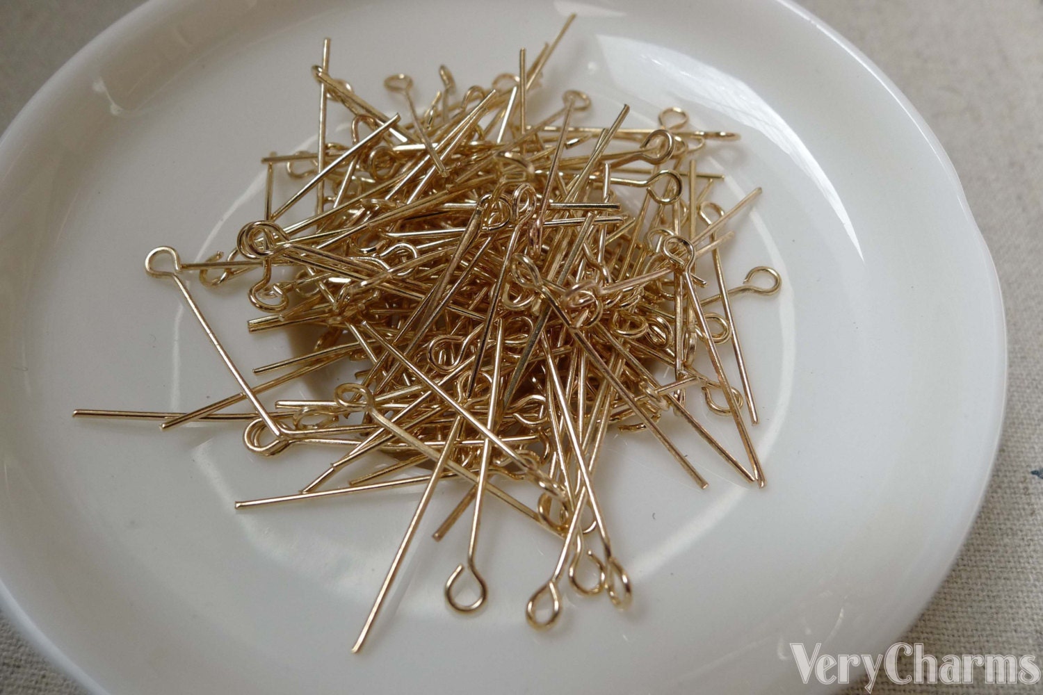 500 Pcs KC Rose Gold Eye Pin Eyepins 22mm A5877 - Etsy