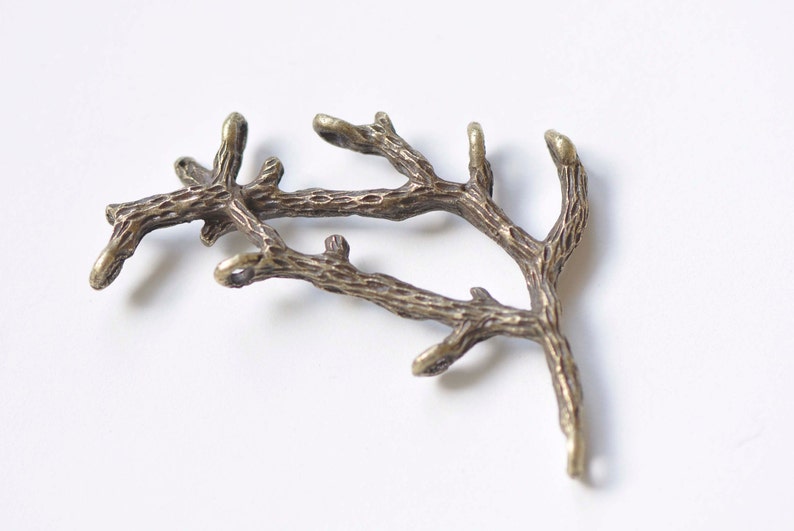 10 Pcs Antique Bronze Dotted Tree Branch Connectors Coral | Etsy