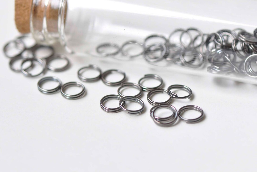 500 Pcs Gunmetal Black Metal Iron Split Rings Size 5mm/6mm 25 Gauge - Etsy