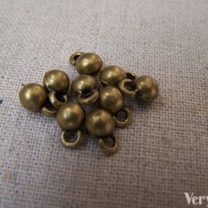50 Pcs of Antique Bronze Solid Round Ball Charms 4x6.5mm A5140 - Etsy