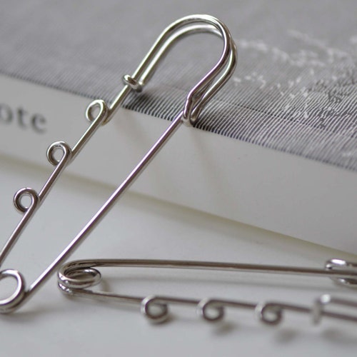 10 Pcs Antique Bronze Three Loops Kilt Pin Safety Pins Broachs - Etsy