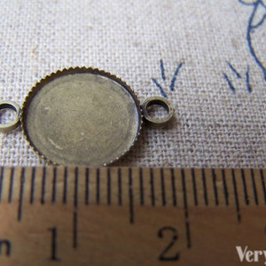 10 Pcs of Antique Bronze Brass Round Sawtooth Base Settings - Etsy