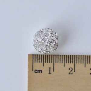 10 Pcs Silver Tone Iron Hollow Wire Knots Ball Beads Size 10mm A8721 - Etsy