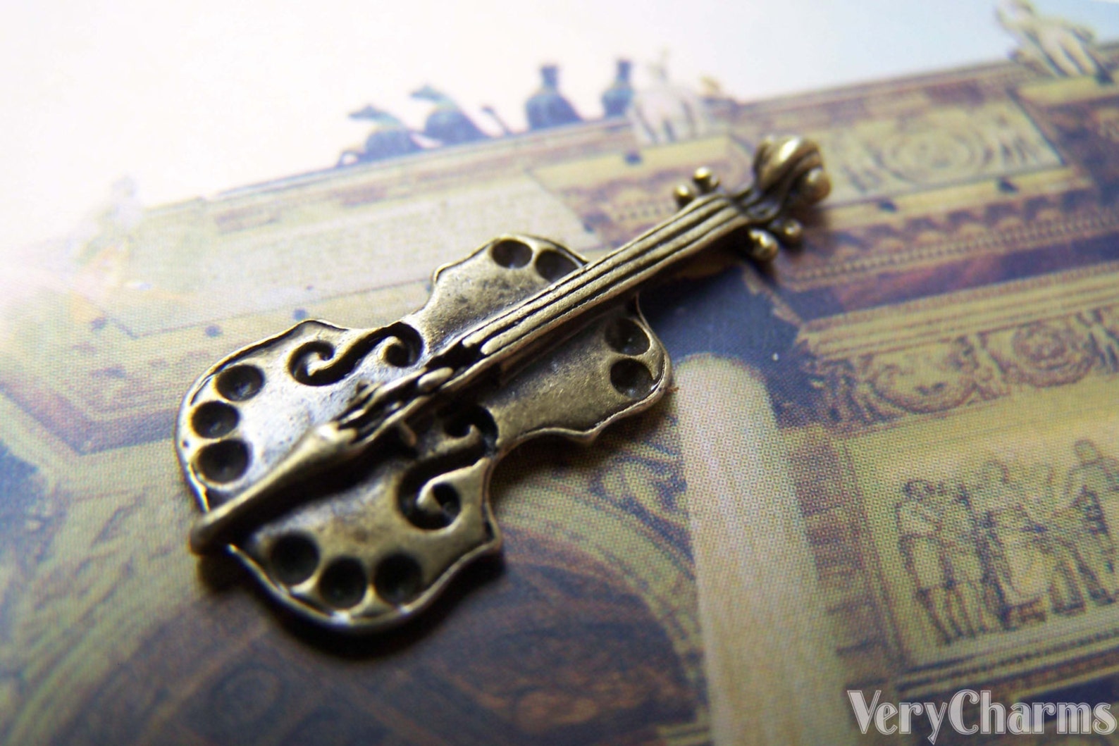 10 Pcs of Antique Bronze Music Instruments Cello Violin Charms - Etsy