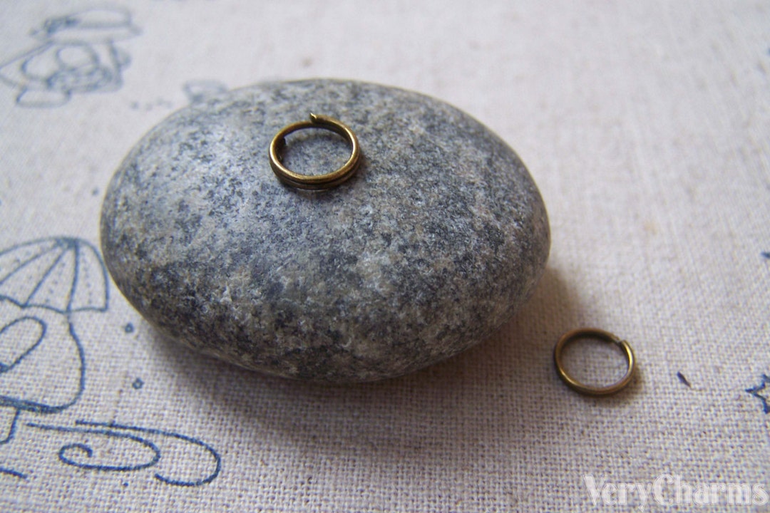 200 Pcs of Antique Bronze Iron Split Rings 8mm A5068 - Etsy