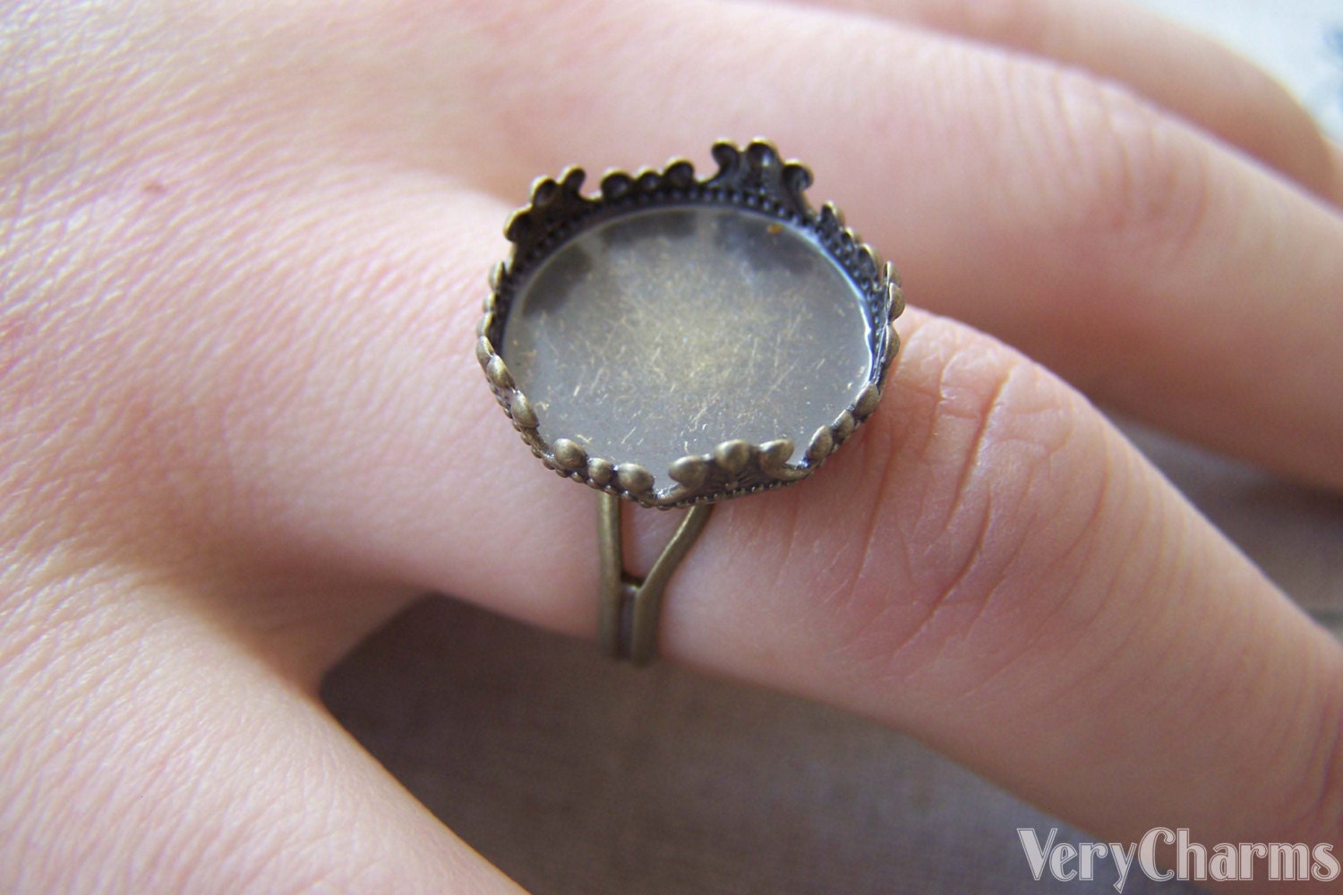 10 Pcs of Antique Bronze Adjustable Ring Blank Shank Base With | Etsy