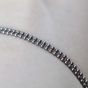 16ft (5m) Gunmetal Black Ball Chain 1.5mm A8780 - Etsy
