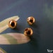 100 Pcs Gold Finish Smooth Round Iron Metallic Beads Ball Size 4mm ...
