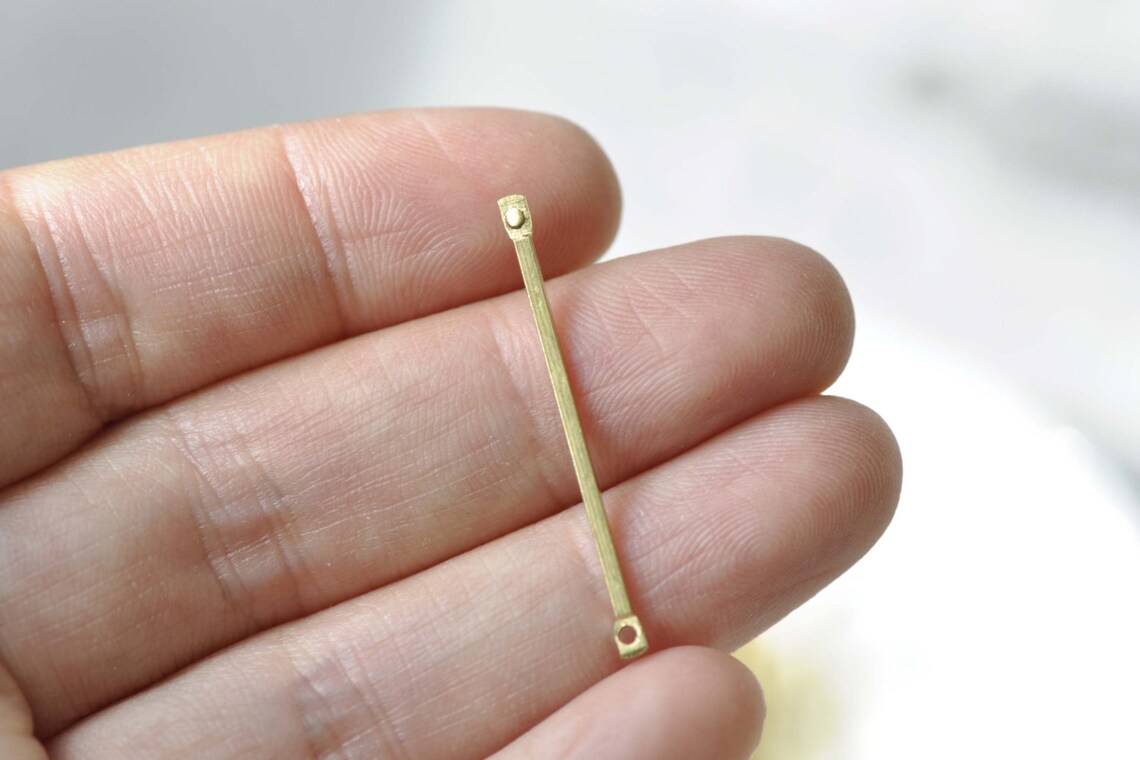 Raw Brass Connecting Rod Bar Link Jewelry Connector 30mm 16 | Etsy