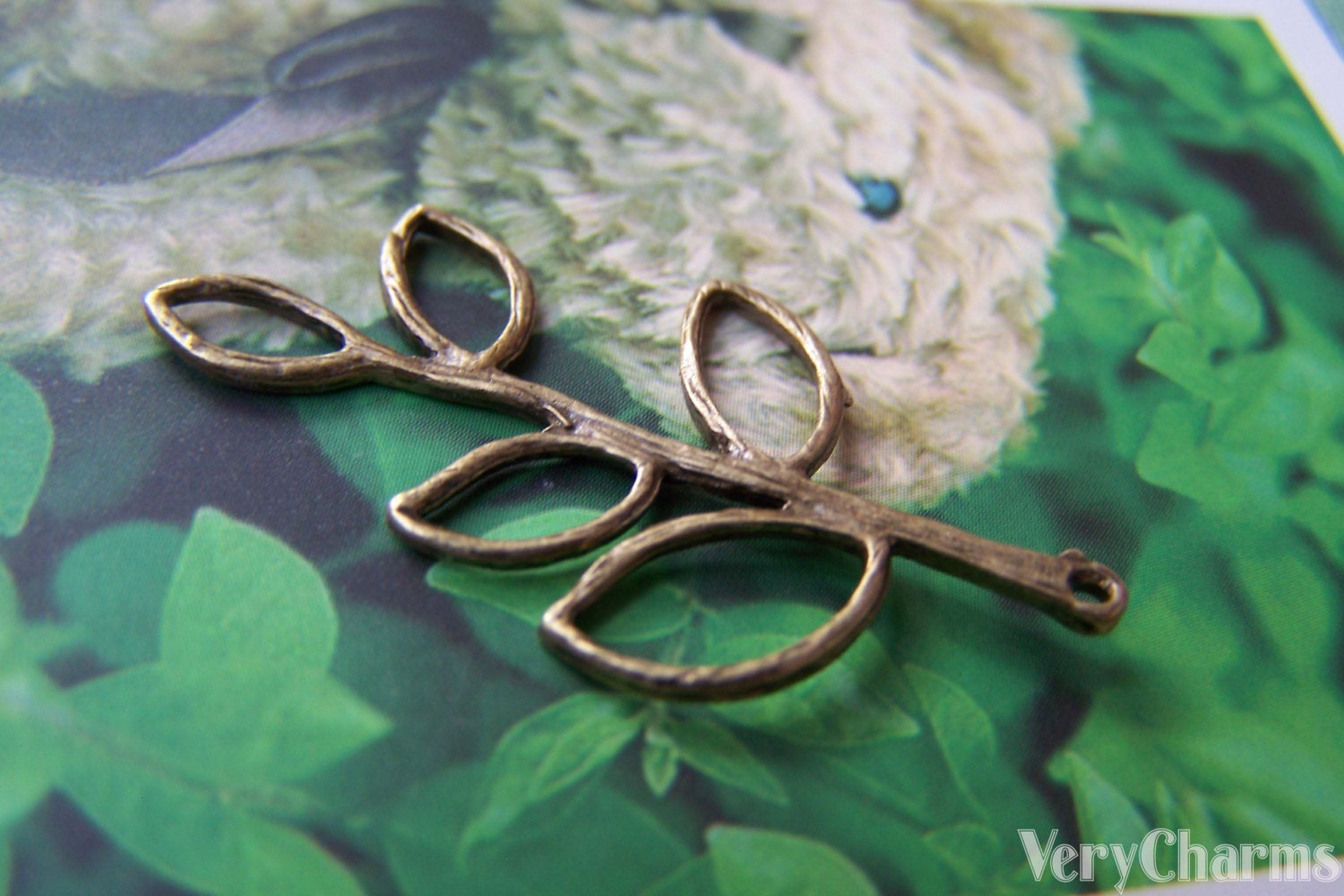 10 Pcs of Antique Bronze Filigree Tree Leaf Connector Charms - Etsy