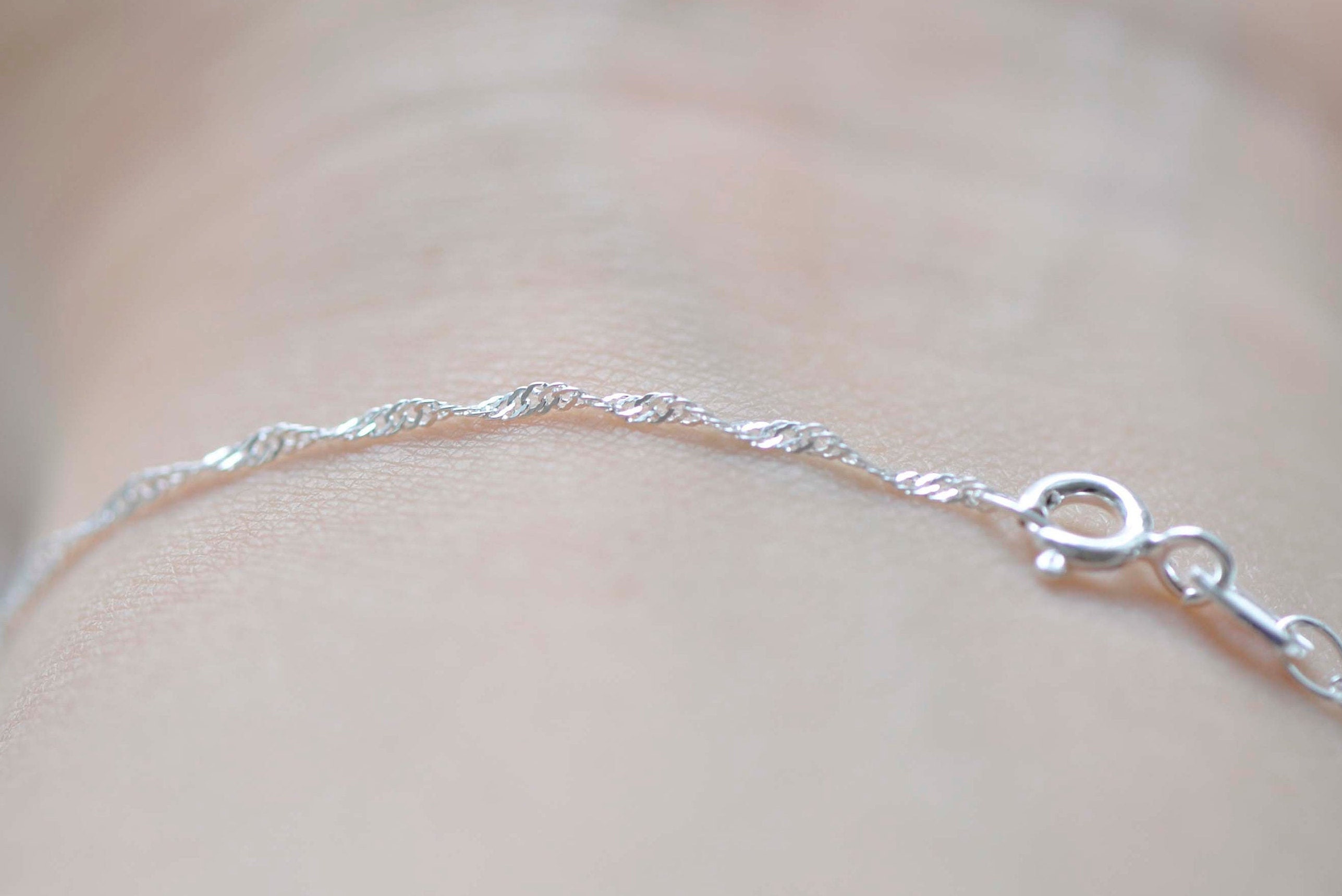 925 Sterling Silver Spiga Necklace Chain 16
