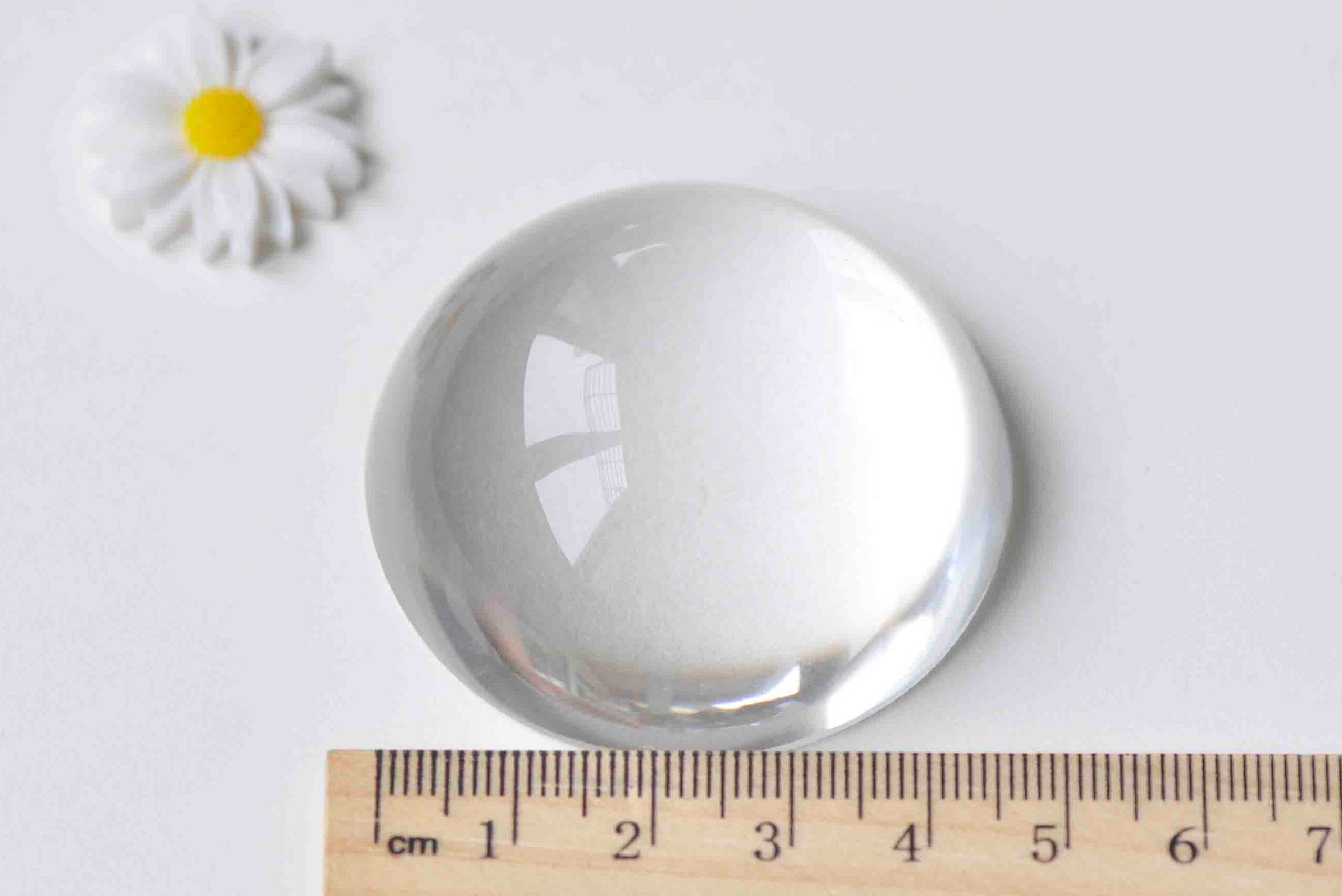 5 Pcs High Quality Crystal Glass Magnifying High Dome Polished Edge ...