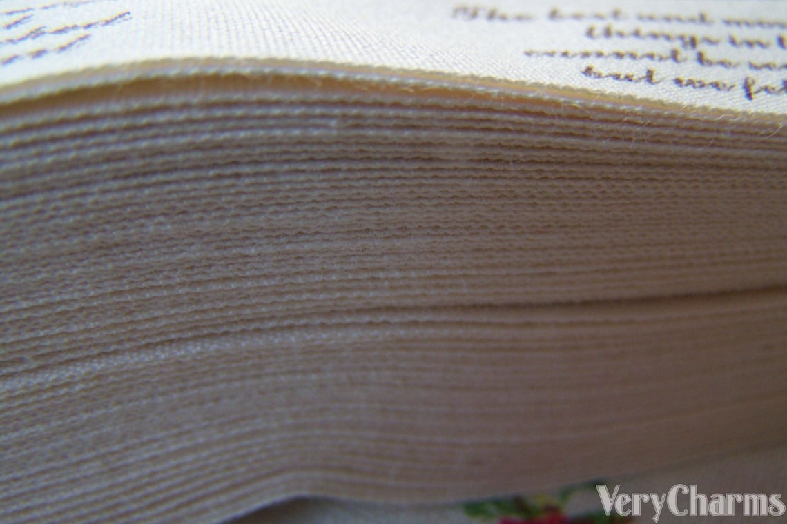 Cotton Ribbon English Handwriting Fabric Label Ribbon Print - Etsy