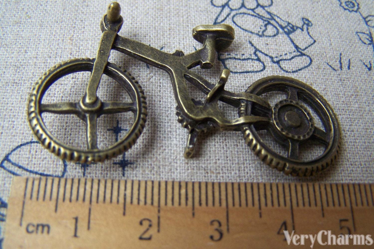 6 Pcs of Antique Bronze Bike Bicycle Pendants Charms 30x52mm - Etsy