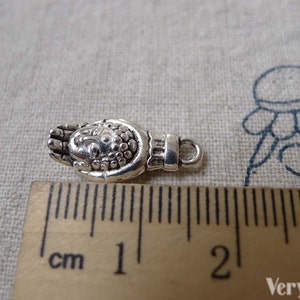 Buddha Hand Charms Antique Silver Pendants 8x18mm Set of 30 A7265 - Etsy