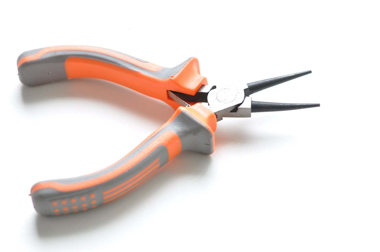 Round Flat Nose Wire-cutter Jewelry Pliers Orange Handle Tool for Wire ...
