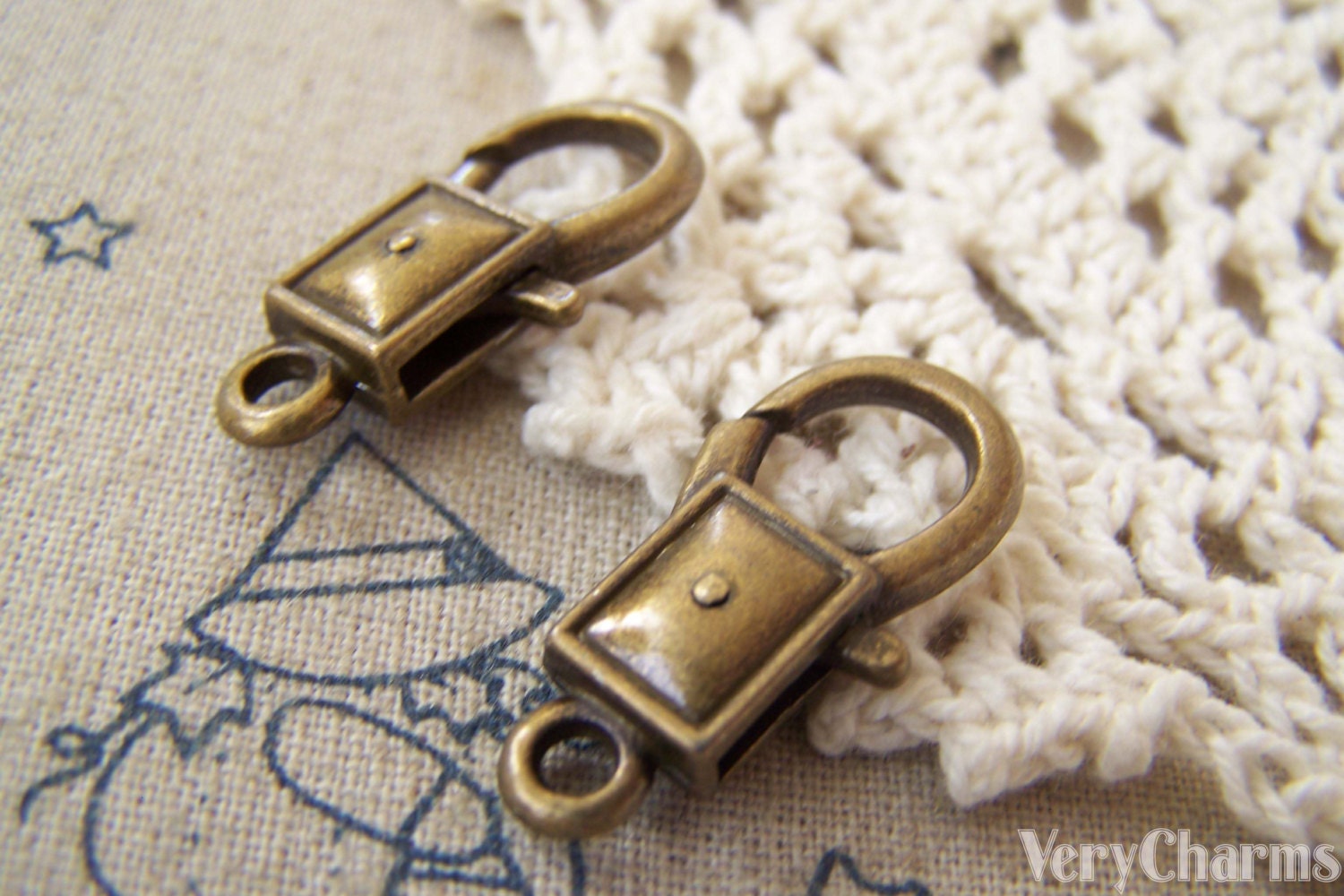 10 Pcs Antiqued Bronze Rectangle Handbag Lobster Clasps 8x27mm A5247 - Etsy