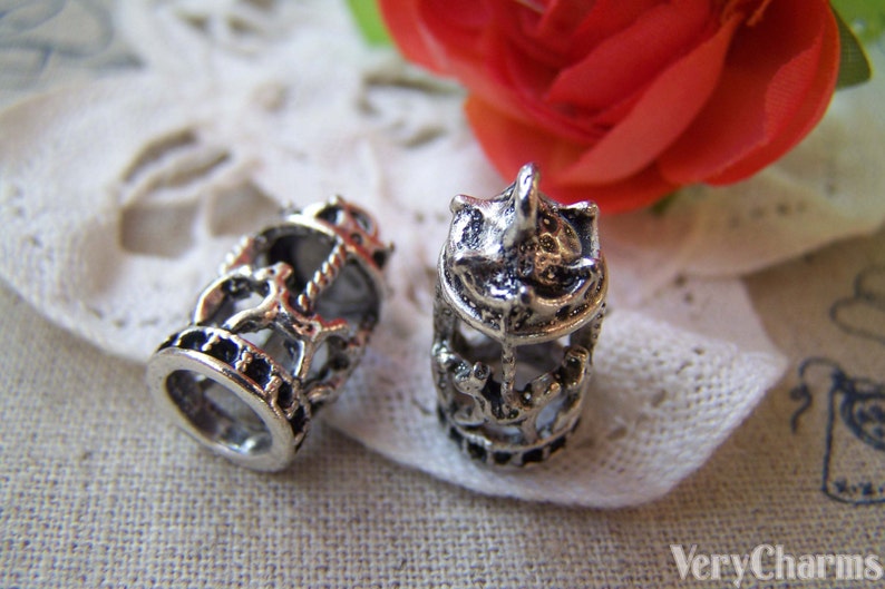 10 Pcs of Antique Silver Merry Go Round Carousel Horse Pendant | Etsy