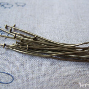 500 Pcs of Antique Bronze Headpins 40mm--- 20gauge A3250 - Etsy