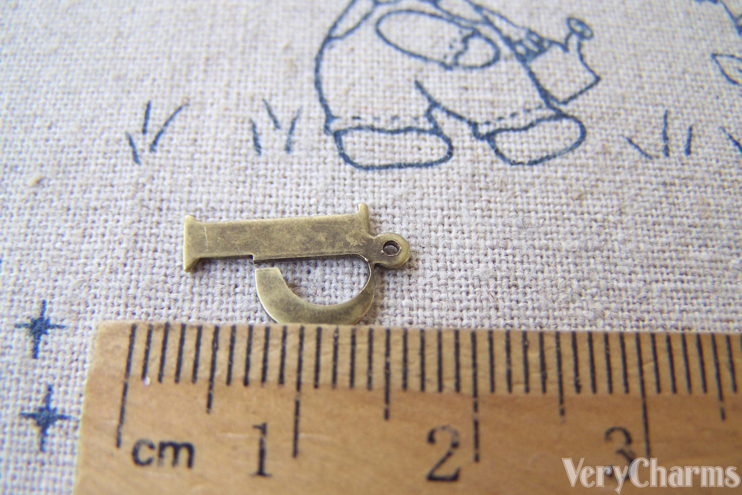 10 pcs of Antique Bronze Brass Alphabet Letter P Charms | Etsy