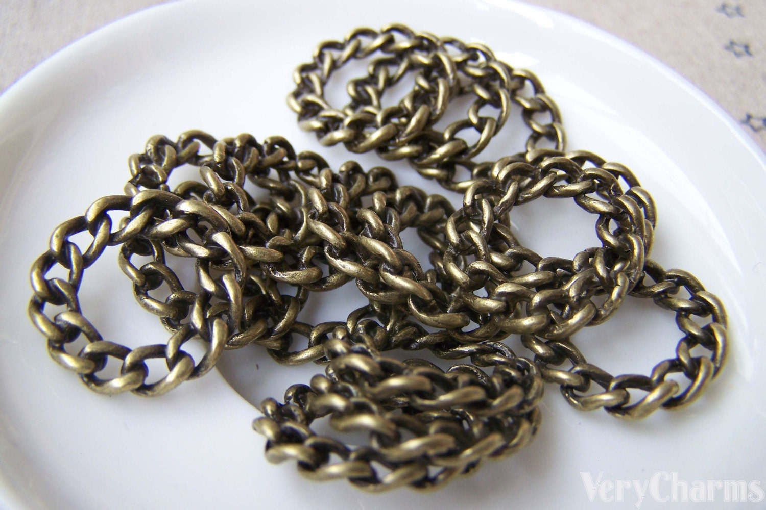 20 Pcs of Antique Bronze Chain Link Ring Charms Connector 20mm - Etsy