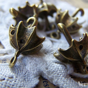 10 Pcs of Antique Bronze Unfolded Umbrella Charms 13x19mm A1427 - Etsy