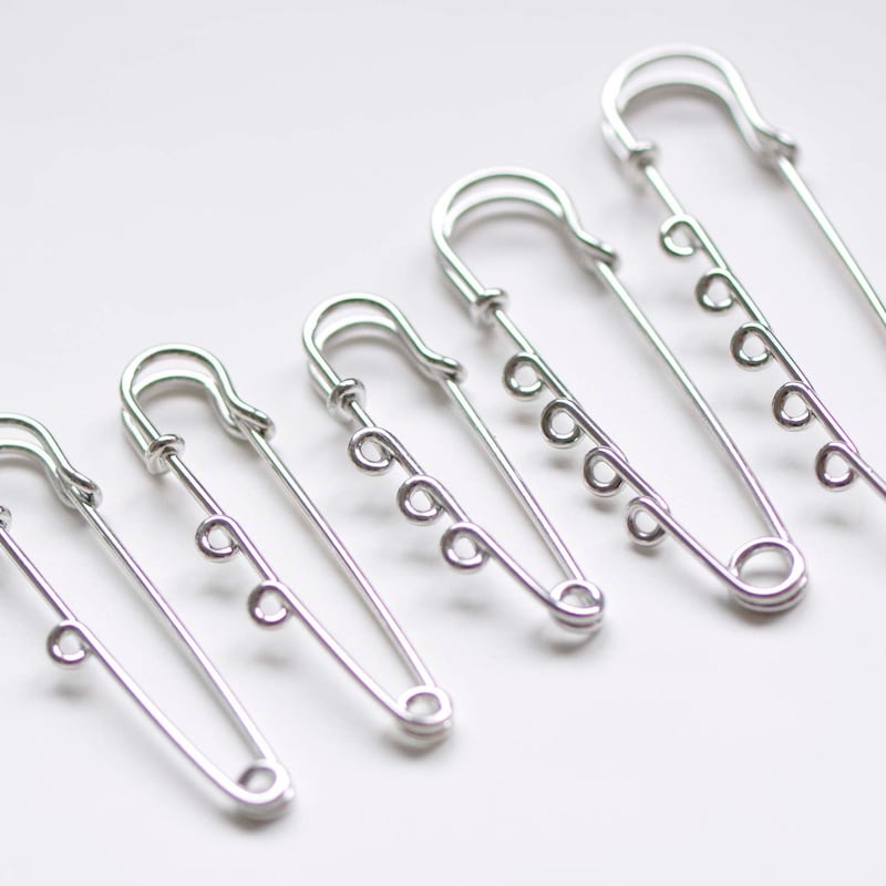 Vintage Safety Pin Silver - Etsy