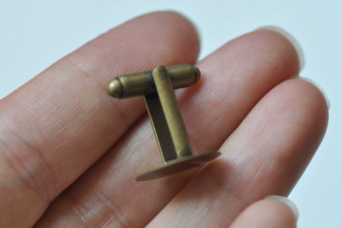 Cuff Link Cufflink Blanks With 15mm Large Pad Set of 10 (5pairs ...