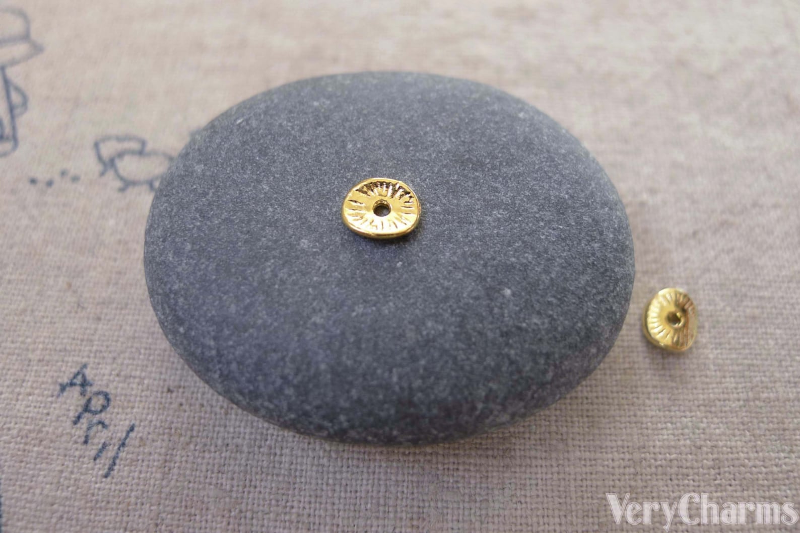200 Pcs of Gold Tone Curved Round Potato Chip Spacer Disc - Etsy