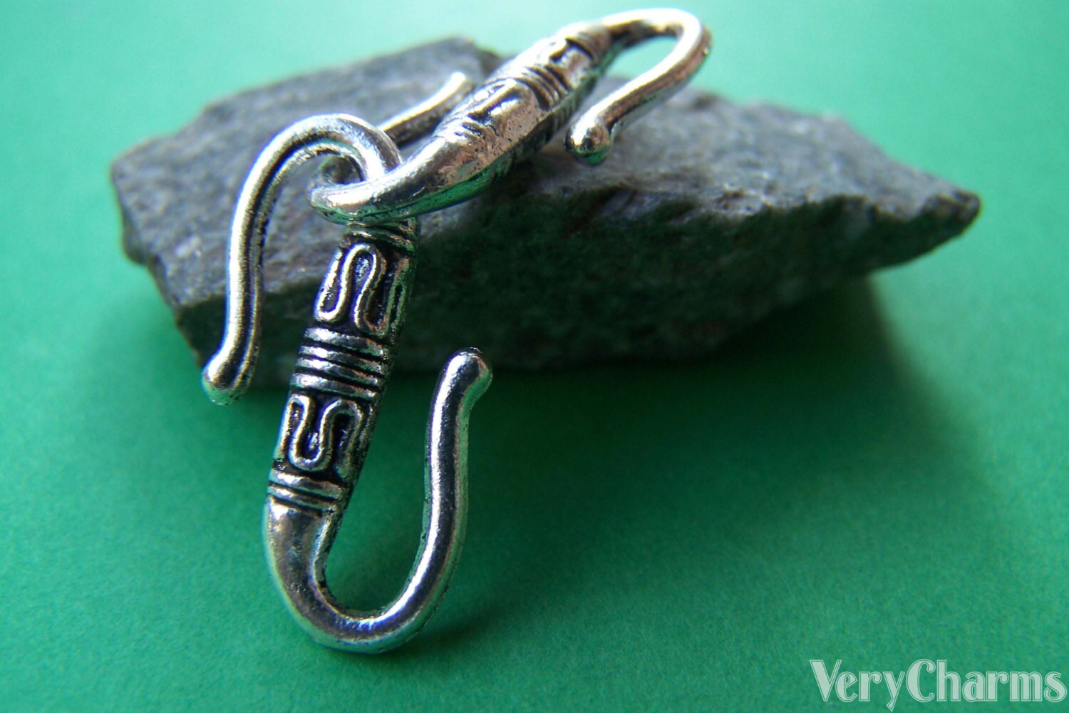 30 pcs Antique Silver Textured S Hook Clasps 11x22mm A974 | Etsy