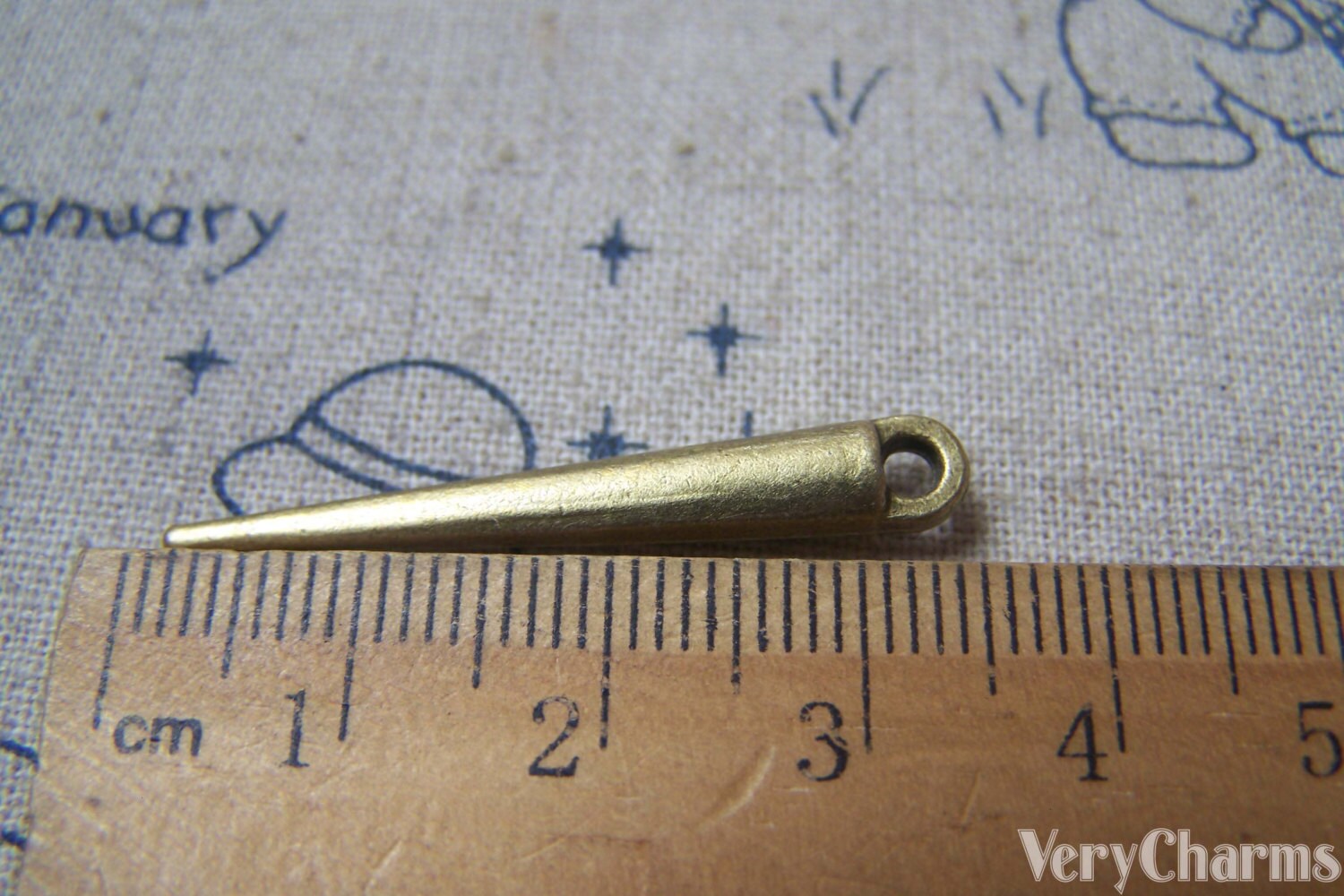 20 Pcs of Antique Bronze Lovely Pin Spikes Charms 5x34mm A4762 | Etsy