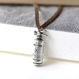 Fire Extinguisher Charms Antique Silver 3D Firemen Pendants 6x23mm Set ...