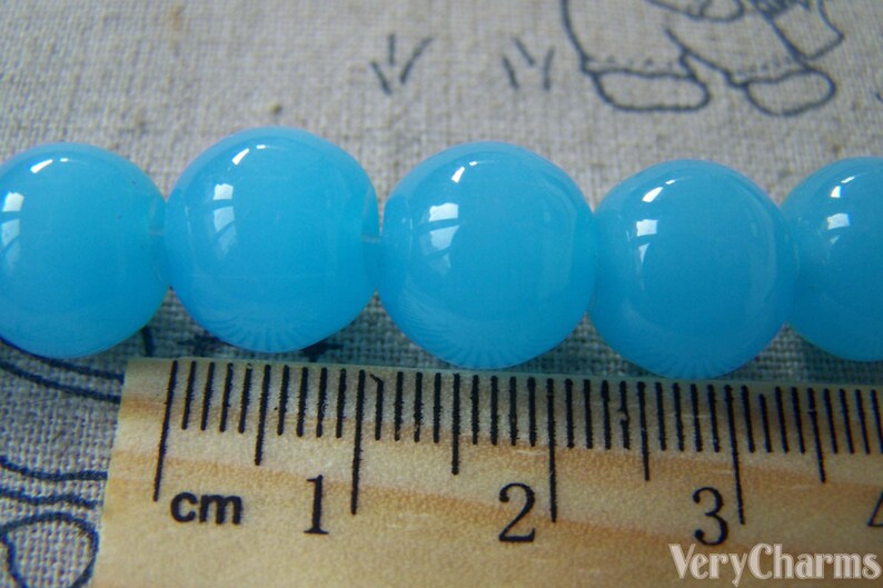One Strand of Acid Blue Crystal Glass Round Beads 28pcs 12mm - Etsy