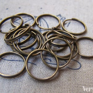 150 Pcs of Antique Bronze Iron Split Rings 12mm A3093 - Etsy