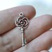 Antique Silver Filigree Flower Key Charms 11x28mm - Etsy