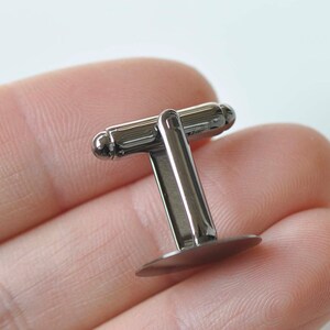 10 Pcs (5 Pairs) Cuff Links Cufflinks Flat Pad Setting Match 6mm-20mm ...