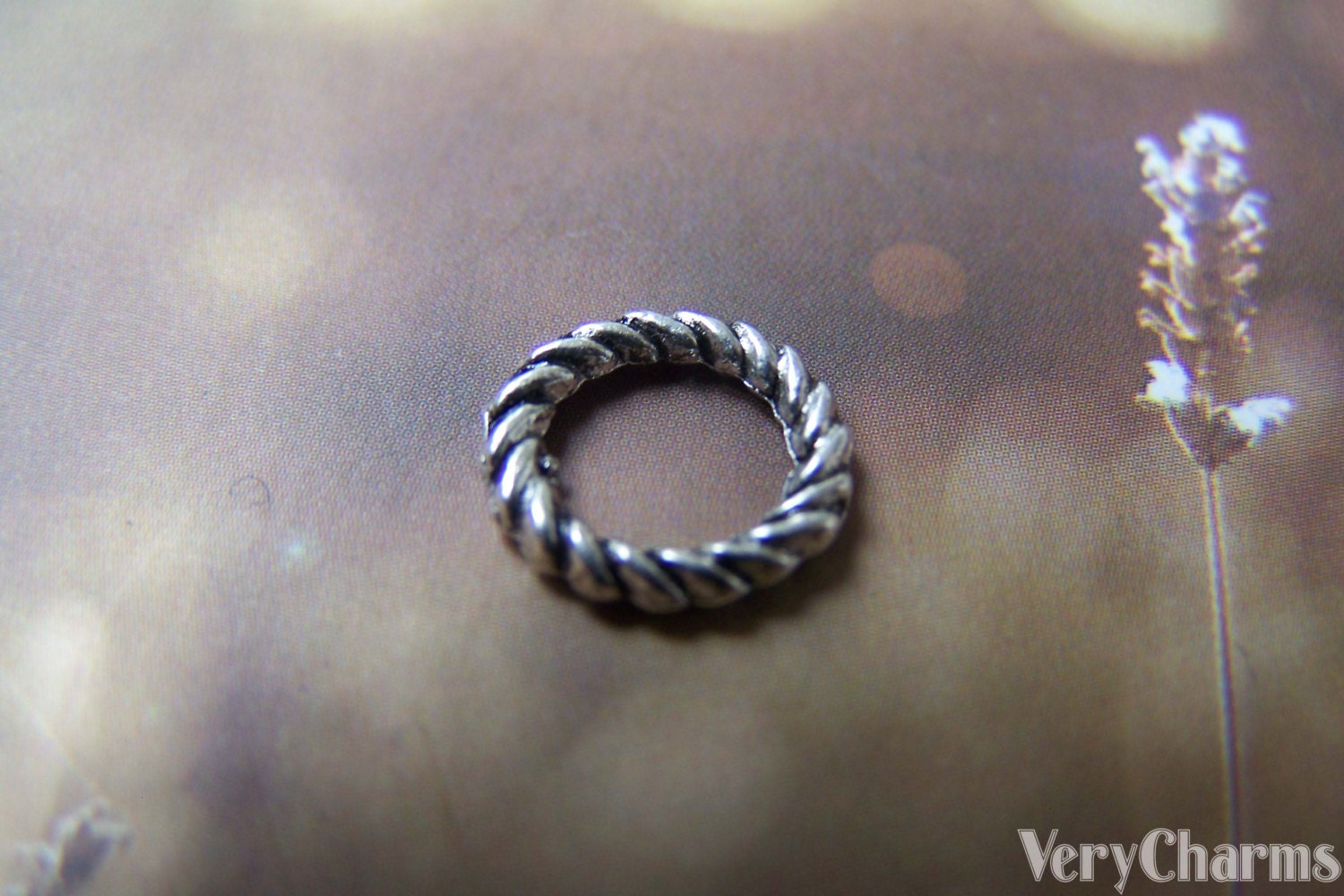 Antique Silver Twisted Coiled Round Circle Ring 10mm Set of 20 A2951 - Etsy