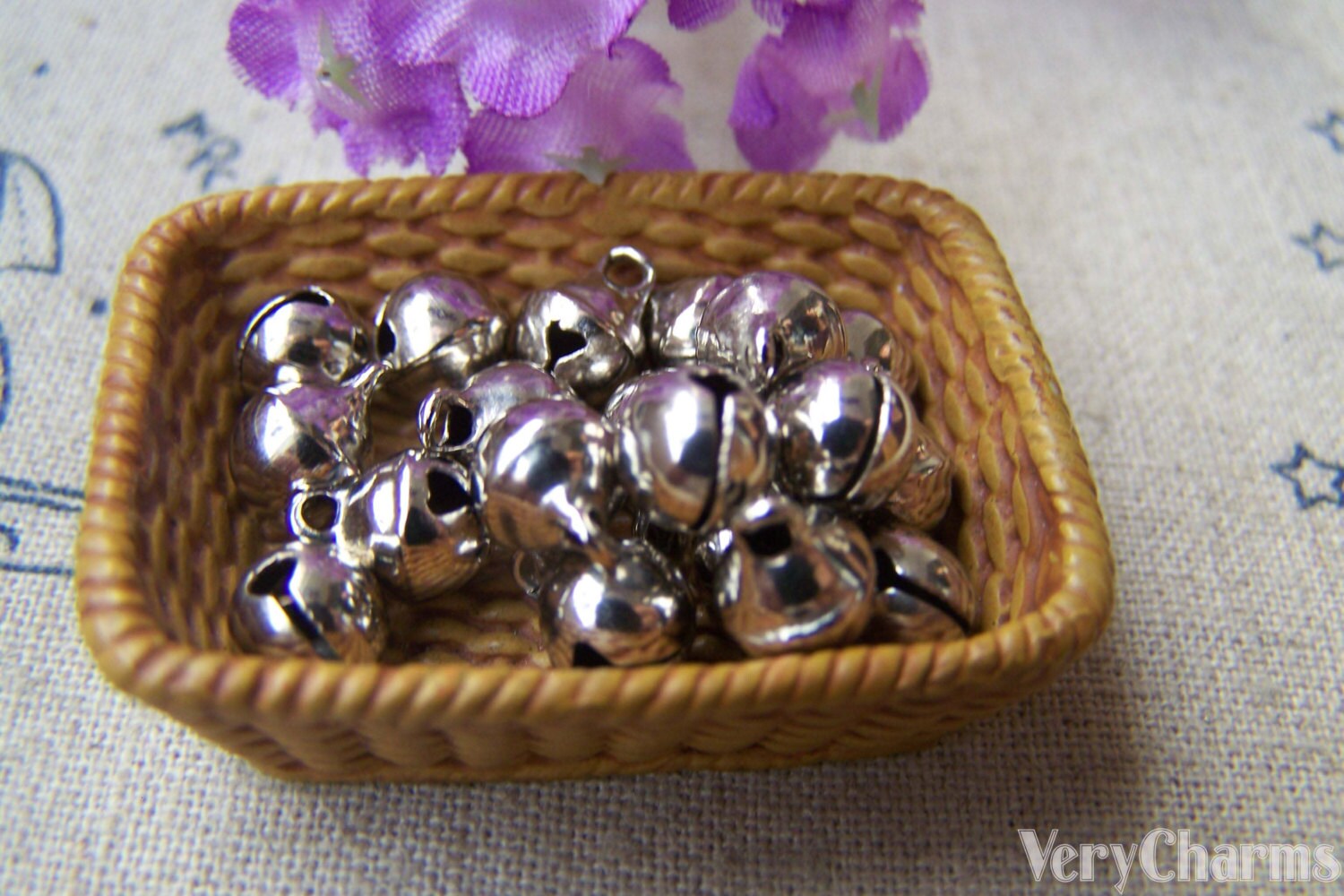 Round Bells Silvery Gray Nickel Tone 6mm Set of 100 Pcs A2777 | Etsy