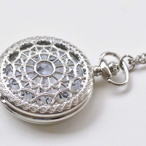 1 PC Platinum Filigree Pocket Watch Pendant Size 47mm A8791 - Etsy