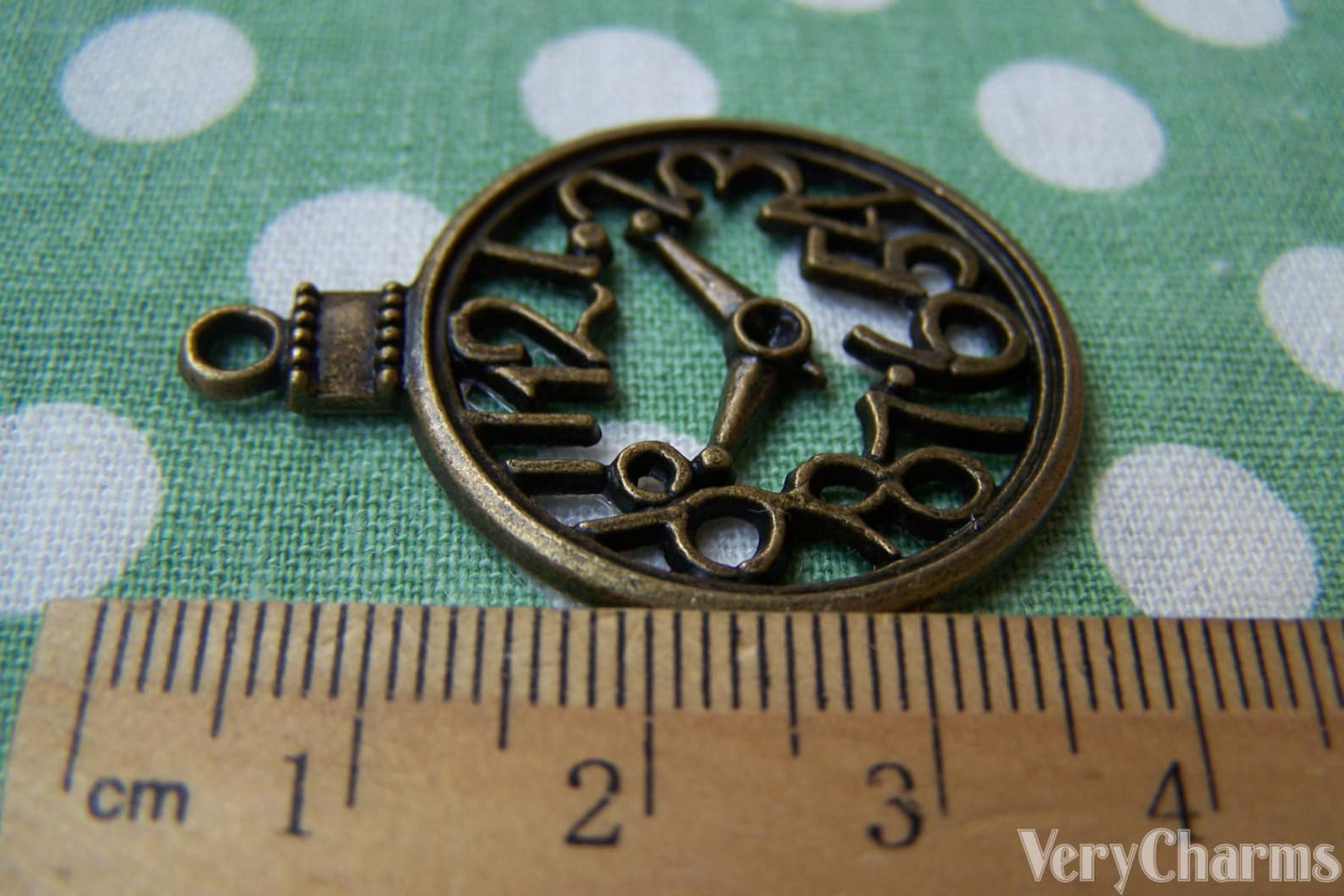 10 Pcs of Antique Bronze Filigree Clock Pendants Charms - Etsy