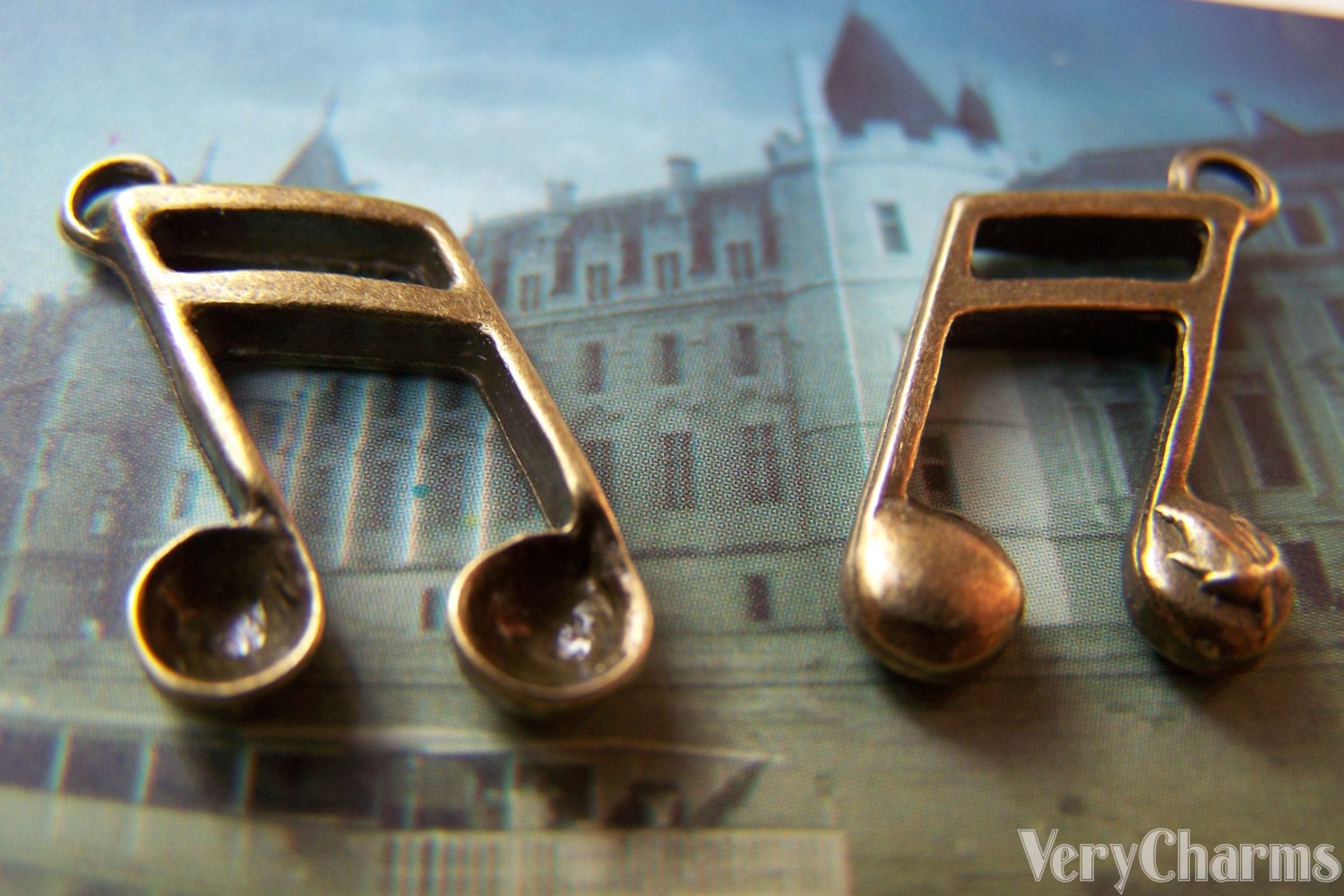 10 pcs of Antique Bronze Music Note Charms 13x26mm A1699 | Etsy