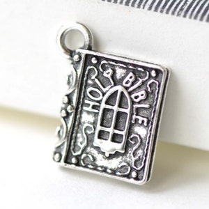 Classic Book Antique Silver 3D Charms 13.5x15mm Set of 10 A8145 - Etsy