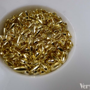 200 Pcs Gold Finished Brass Bead Chain Connector Clasps for Bead Chain ...