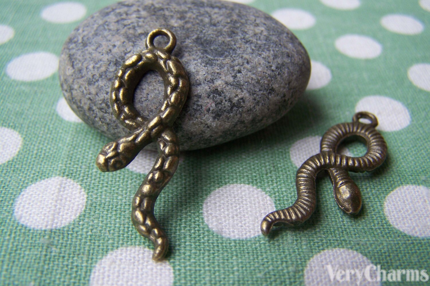 10 Pcs of Antique Bronze Snake Charms 11x30mm A648 - Etsy
